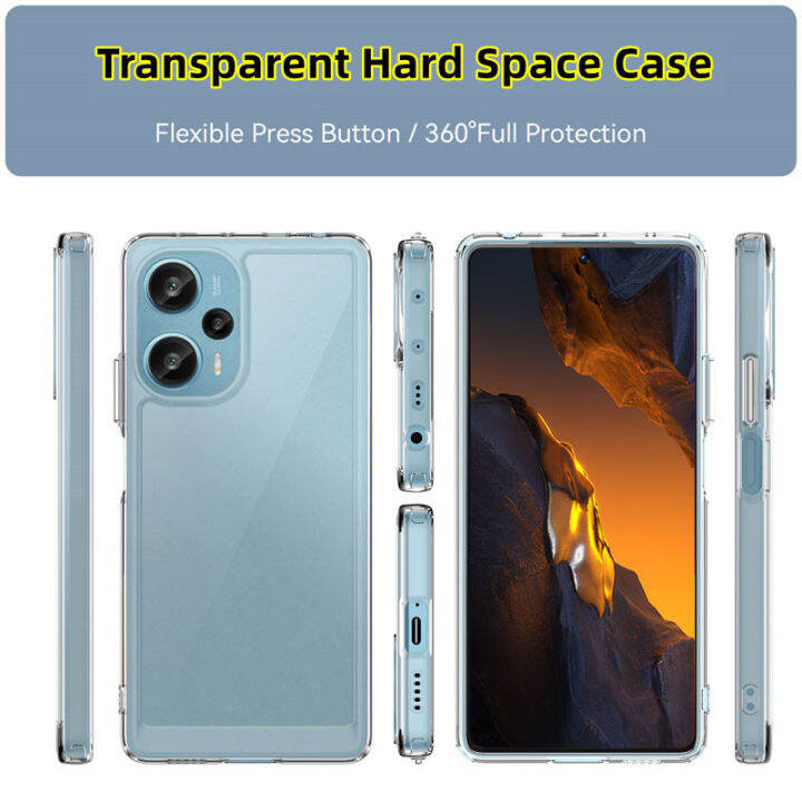 POCO F5 Case POCO F5 Pro Case POCO F3 F4 Case Luxury Silicone Clear ...