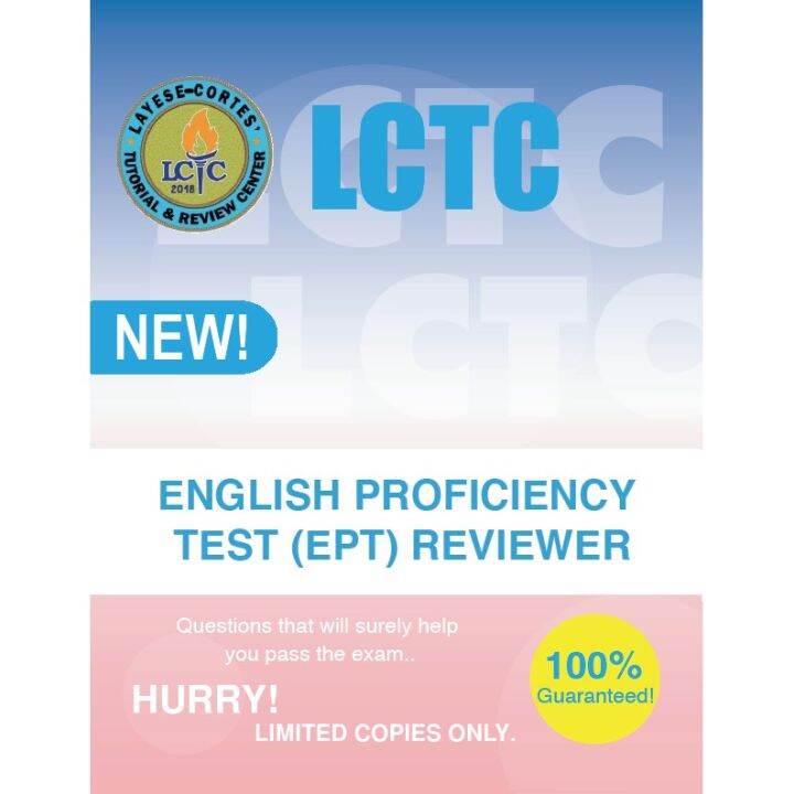 English Proficiency Test (EPT) Reviewer | Lazada PH