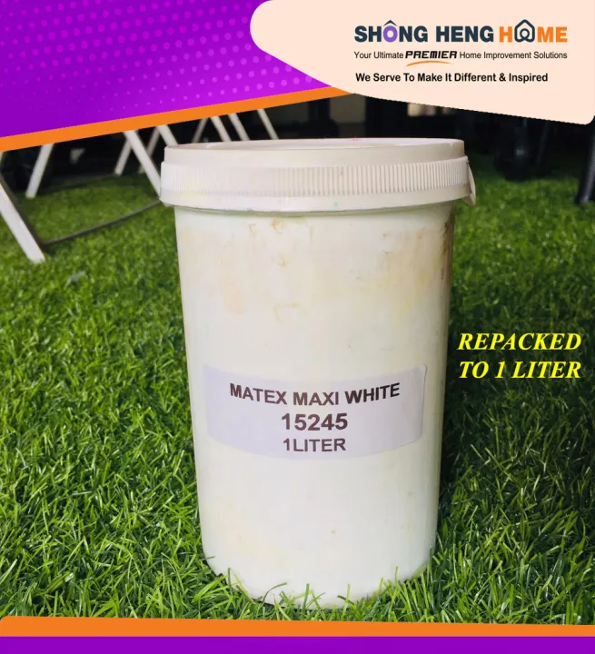 1L Cat Putih - Matex Maxi White 15245 | Maxilite White 15245 | Jotaplast Max White 0000 ...