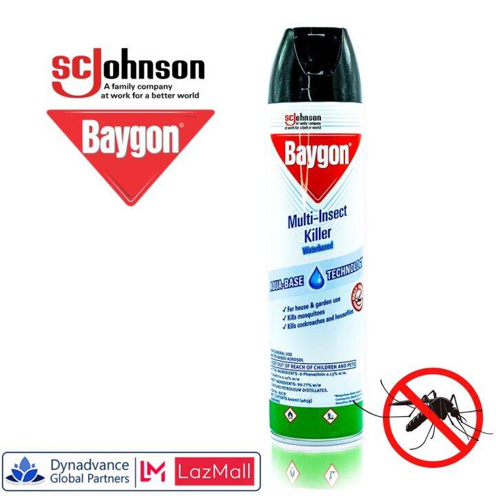 Baygon Multi-Insect Killer Aqua Based Technology 600ml | Lazada PH