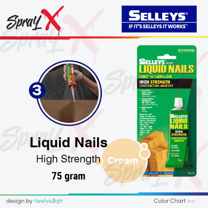 SELLEYS LIQUID NAILS HIGH STRENGTH 75 GRAM / LEM KONSTRUKSI MULTIFUNGSI ...
