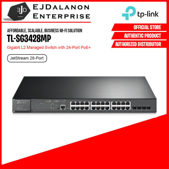 Tp-link TL-SG3428MP JetStream 28-Port Gigabit L2+ Managed Switch with ...