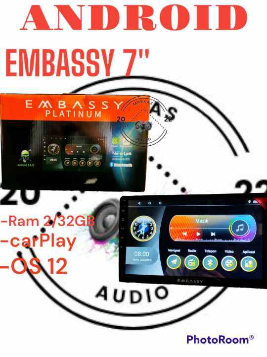 Head unit Murah Embassy android 7 inch | Lazada Indonesia