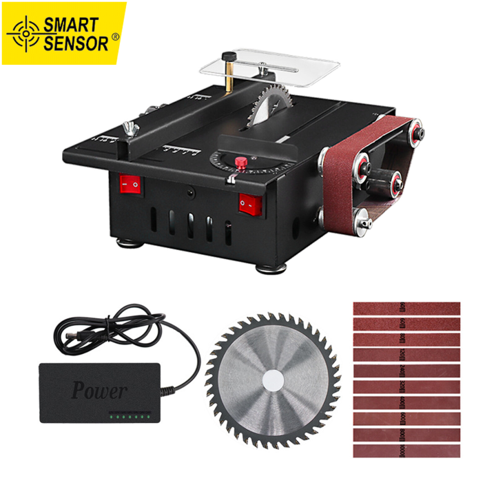 Smart Sensor 300W Mini Bench Saw and Belt Sander with Extension Rod ...