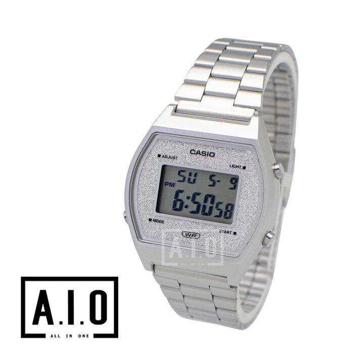 [100% ORIGINAL] Casio Digital Stainless Steel Band Watch B640WDG-7D ...