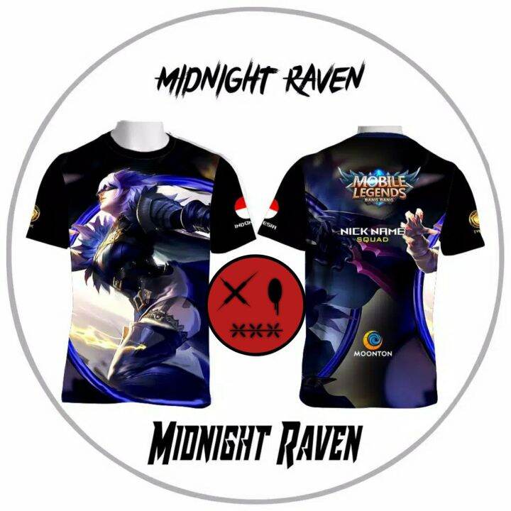 BAJU MOBILE LEGEND NATALIA KAOS MOBILE LEGEND JERSEY GAMING T-SHIRT ...