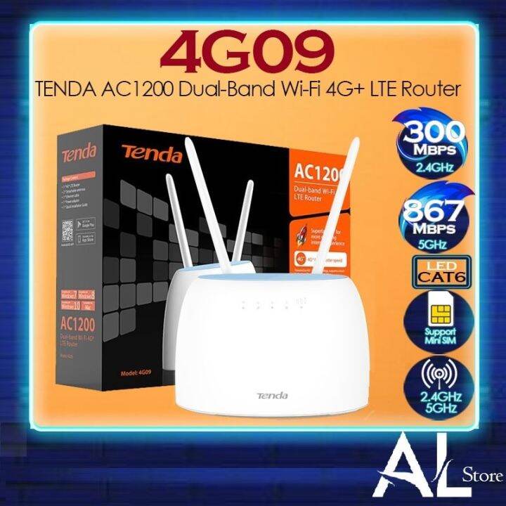 NEW Tenda 4G06 4G LTE N300 Wifi Sim Card Modem Router Voice Call VoLTE ...