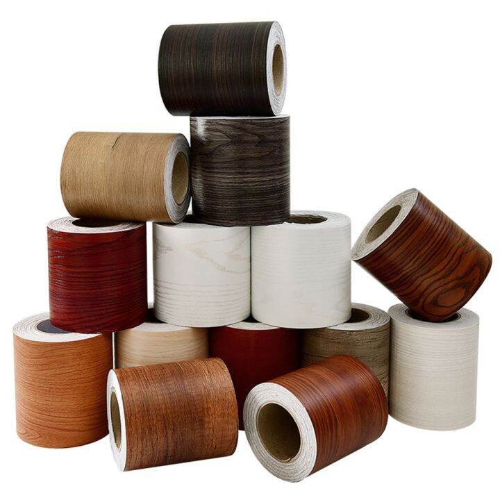 Yeahgirl Living Room Self Adhesive Waterproof Skirting Line Wood