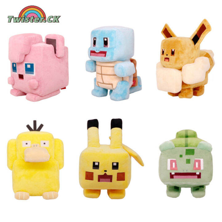Twister.CK Pokemon Plush Doll Pikachu Squirrel Soft Stuffed Cartoon ...