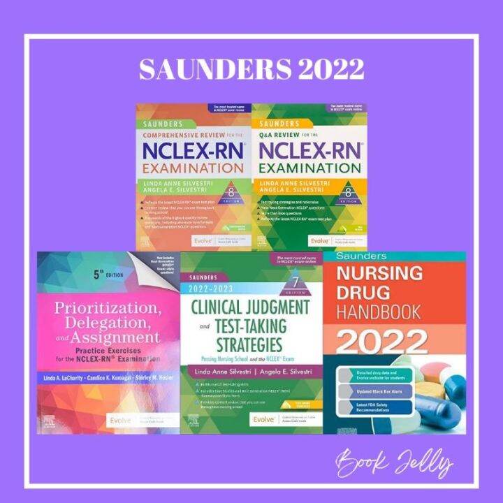 Saunders NCLEX-RN Comprehensive Examination Review 8th Edition SET ...