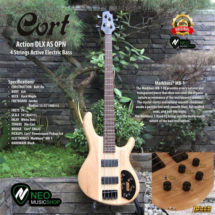 Cort Action DLX AS OPN 4 Strings Active Electric Bass guitar | Lazada ...