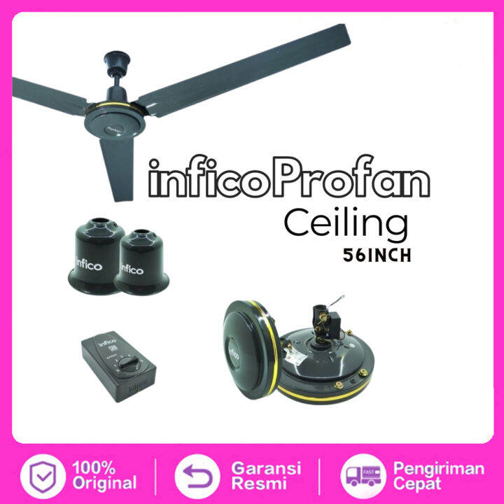 Kipas Angin Plafon INFICO (Ceiling Fan) 56 inch - Baling Besi 5 Speed ...