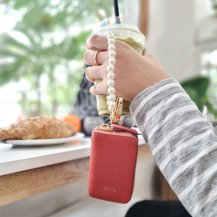 CHER [เชร์] – Key Pouch – Coral กระเป๋ากุญแจรถยนต์ หนังแท้ทั้งใบ อะไหล่ ...