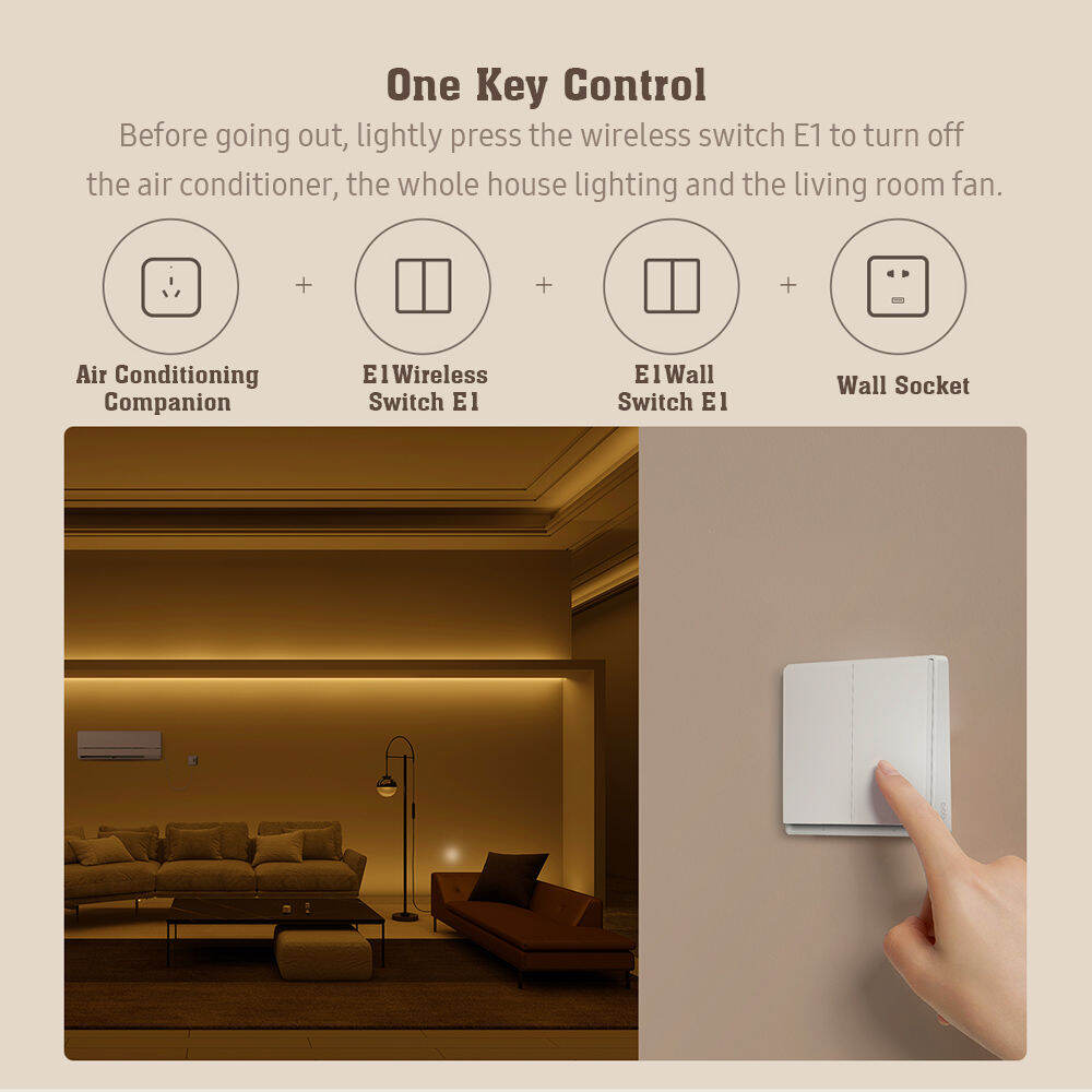 Aqara E1 ZigBee 3.0 Smart Wall Switch Wireless Smart Home Switch ...