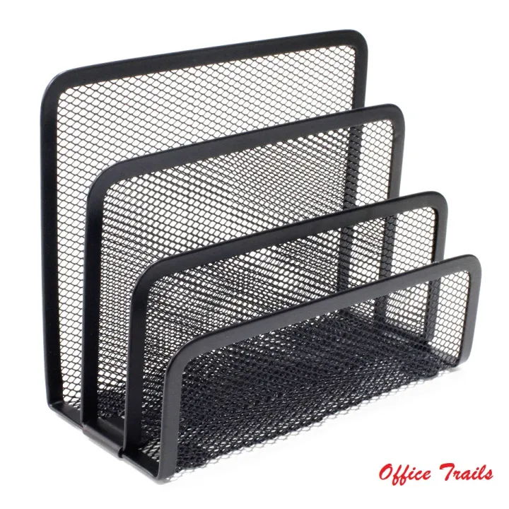 Mini Sorter Mesh Metal Vertical File Sorter Desktop Letter Paper ...
