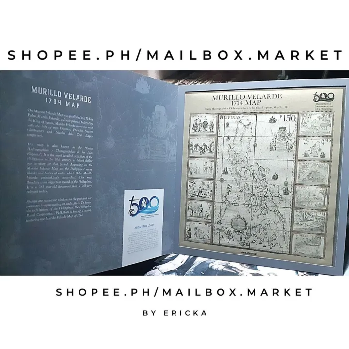 Murillo Velarde 1734 Map - PHLPost Folder (With Matching Stamp Sheet Inside) | Lazada PH