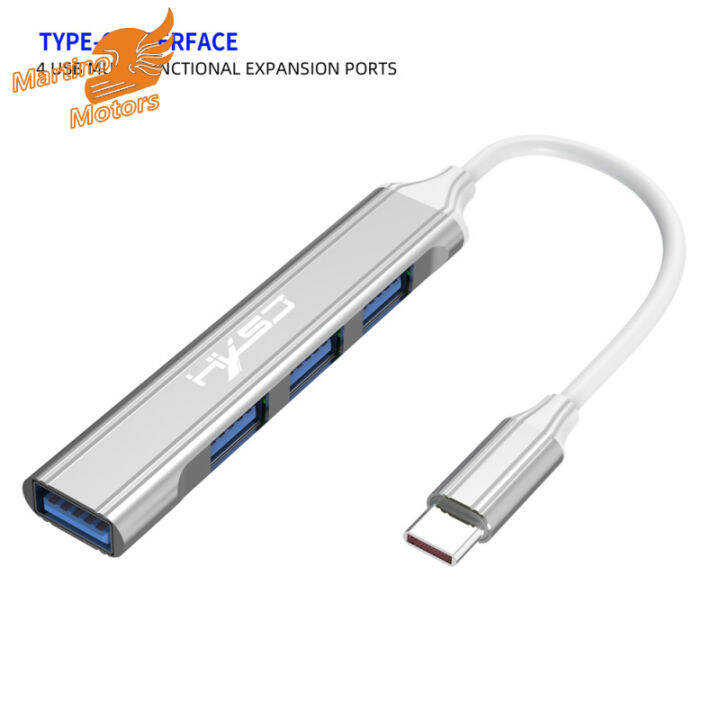 Martino USB C Hub 4-Port USB Hub Slim Mini Data Adapter Multiport Dongle With Cable For Laptop ...