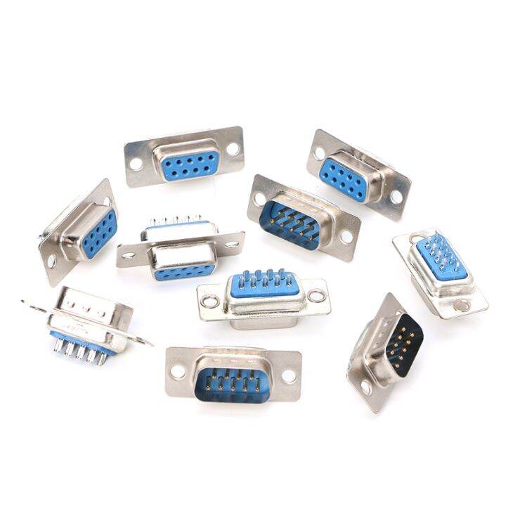 5Pairs DB9 Male and Female RS232 9 Pin Wire Solder Serial Port Plug ...