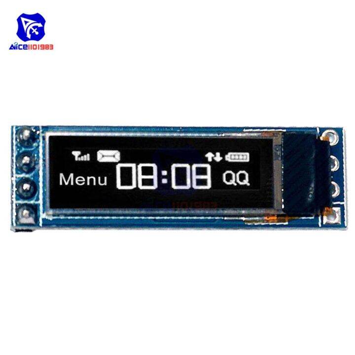 0.69 Inch 4-Pin OLED Display Module 96x16 3-5.5V IIC Interface OLED ...