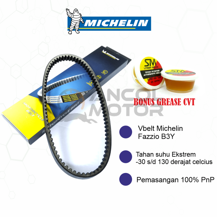 Michelin V Belt Fazzio B3Y Premium Van Belt CVT Vespa Matic Vbelt Motor ...