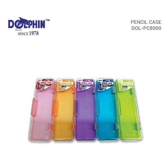 DOLPHIN DOL-PC8000 Plastic Pencil Case | Random Colours | Lazada