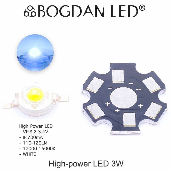 High Power, LED 3W Cold White 12000-15000K LED ลูกปัด สำหรับงานซ่อมหรือ ...