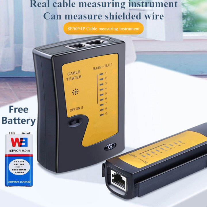 Anti-interference Cable tester computer network cable tester RJ12 ...