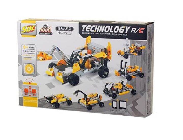 Mainan Anak Remote Control Merakit Robot 10 in 1 Model Technology ...
