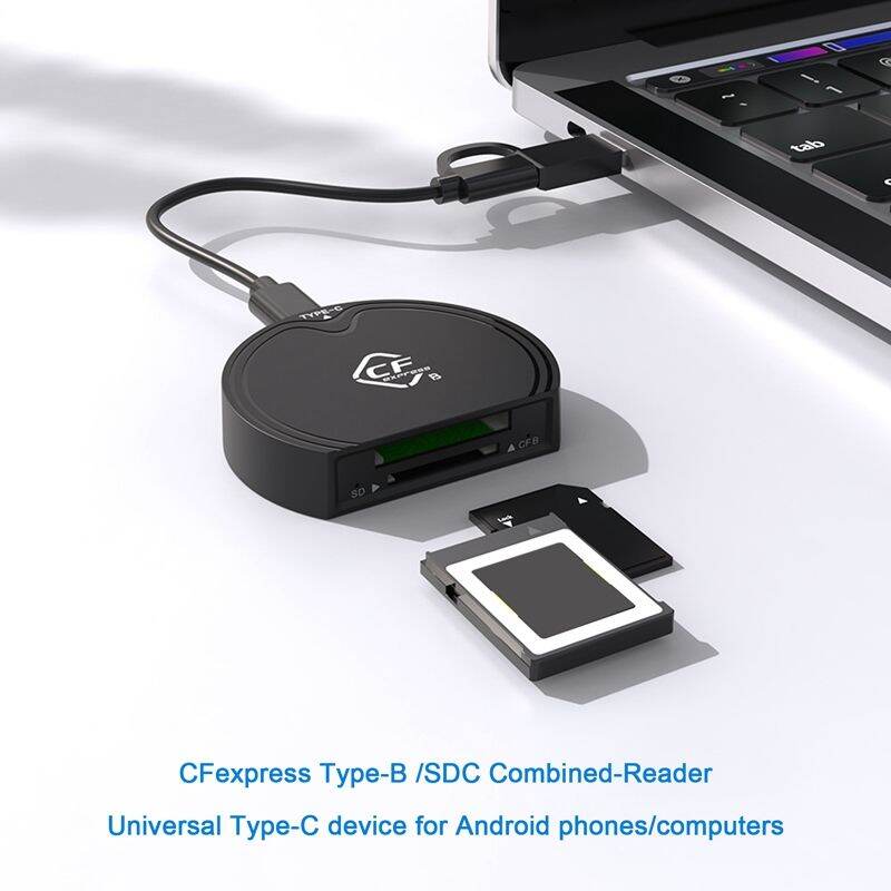 2 in 1 Card Reader CFexpress Type B/SD Memory Card Adapter USB3.2 Gen2 ...