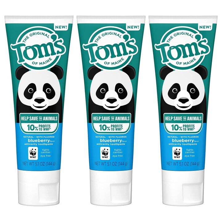 Tom's of Maine Help Save the Animals Kid's Natural Fluoride Toothpaste ...