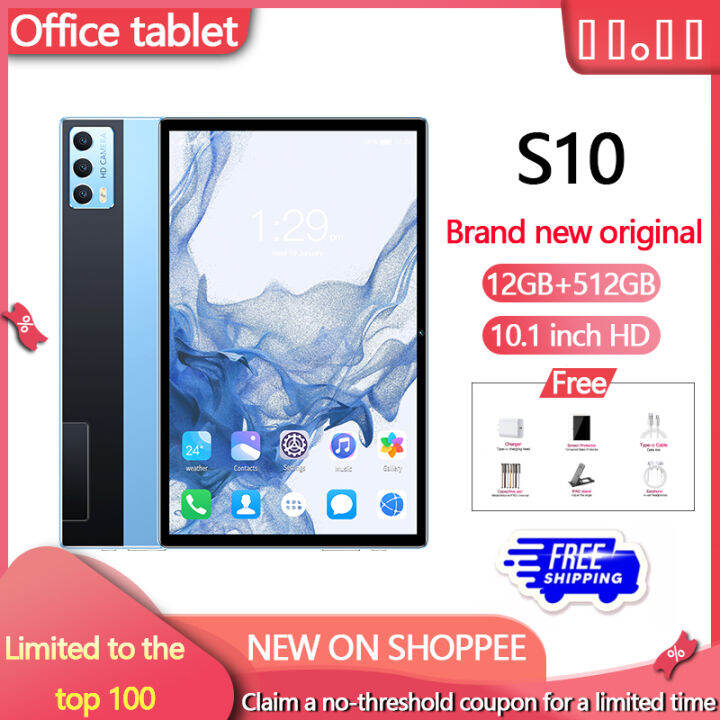 2022 Galaxy S10 MTK6797 Tablet 5G RAM 12GB+ROM 512GB Android 12.0 10 ...