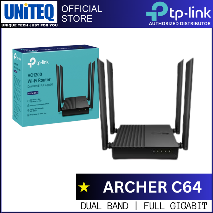 TP-LINK Archer C64 AC1200 Wireless MU-MIMO WiFi Router | TPLINK | TP ...