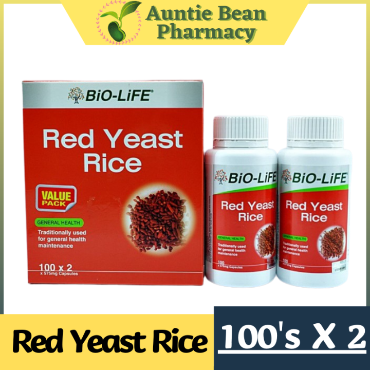 BIO-LIFE RED YEAST RICE 100 capsules X 2 bottle EXP:004/2025 | Lazada