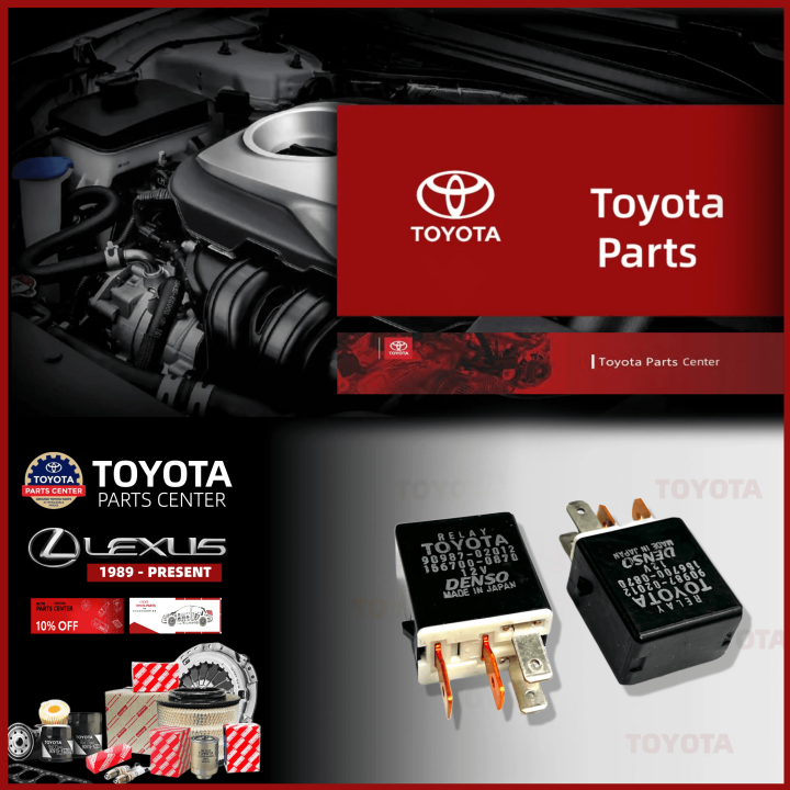 DENSO AUTOMOTIVE RELAY 12V 4PIN AJ51 FOR TOYOTA MAZDA 156700-2560 90987 ...