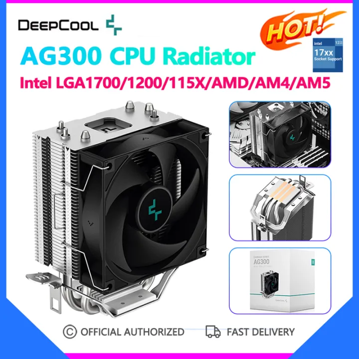DEEPCOOL GAMMAXX AG300 CPU Air Cooler Radiator 3 Heatpipes Mute ...