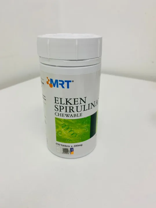 FREE SHIPPING! 100% Original ELKEN Spirulina Chewable 650 Tablets ...