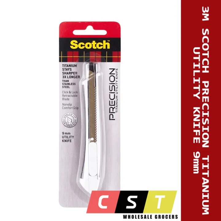 3M SCOTCH 9mm Precision Titanium Utility Knife | Lazada