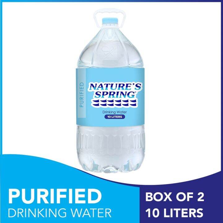 Nature's Spring Purified Water 10 Liters selling food | Lazada PH
