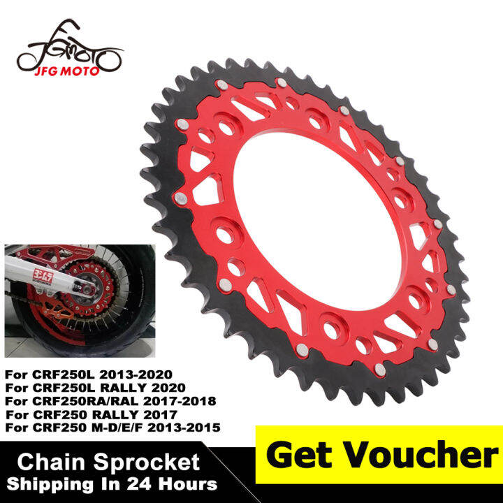 JFG MOTO 51T 520 Chain Sprocket For CRF250L CRF250L RALLY 2020 XR650L XR250 XR600 motorcycle ...