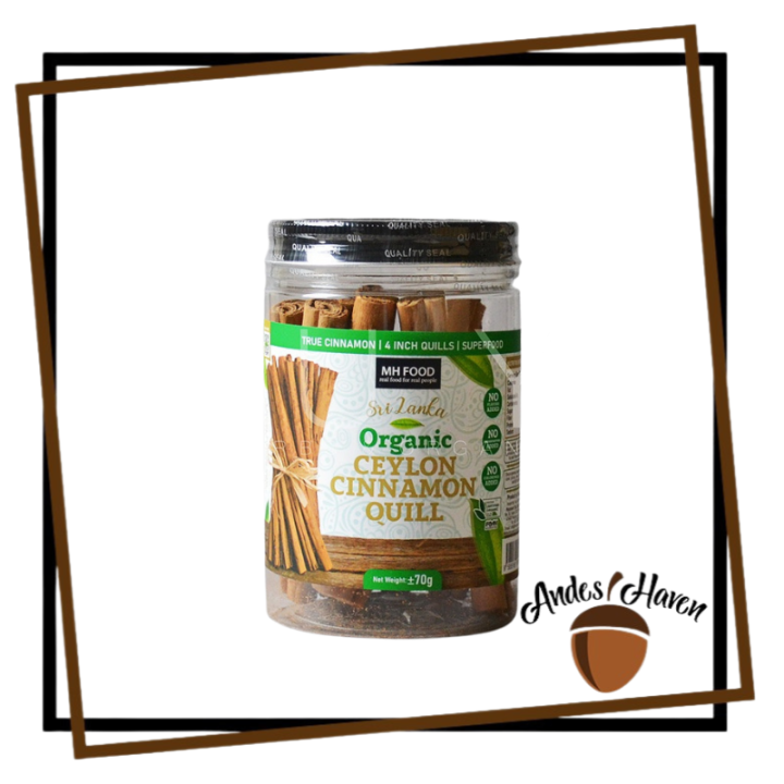【MH Food】 Organic Ceylon Cinnamon Quill - 70g | Lazada