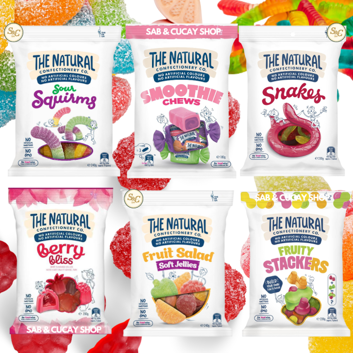 The Natural Confectionery Co. Snakes Lollies Smoothie Chews | Lazada PH