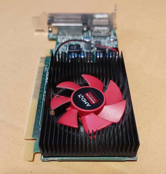 การ์ดจอสภาพสวย AMD Radeon R5 340 2GB พอร์ต DVI และ DP การ์ดจอขาสั้น Low ...