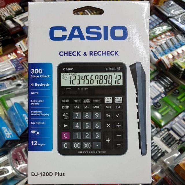 โปโมชั่น Casio DJ120D PLUS เครื่องคิดเลขตั้งโต๊ะ 12หลัก เชคทวนยอด ของใหม่ ของแท้ รับประกัน2ปีจาก ...