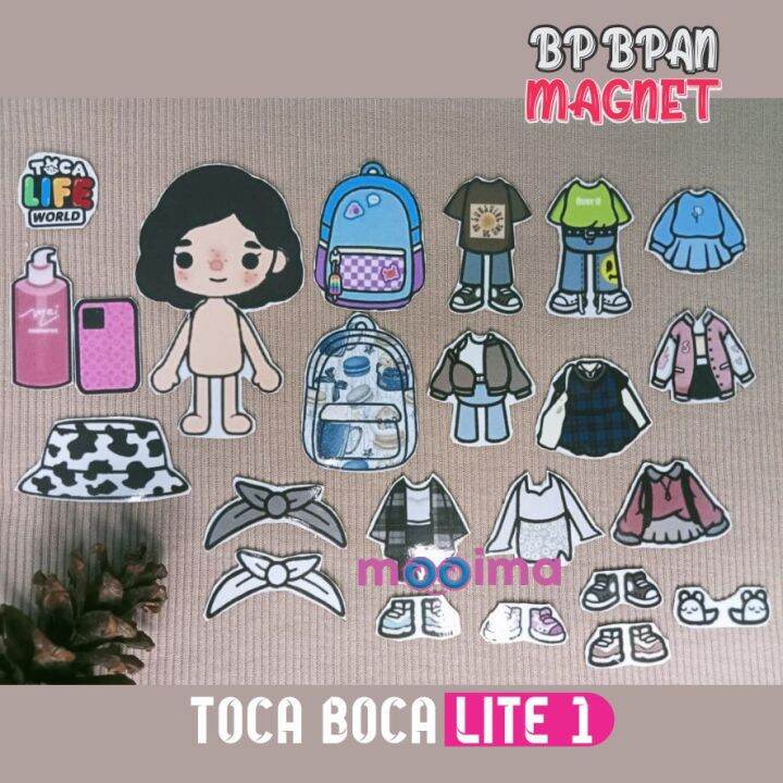 paper doll toca boca magnet / mainan bepe bepe an toca boca / bp bp an ...