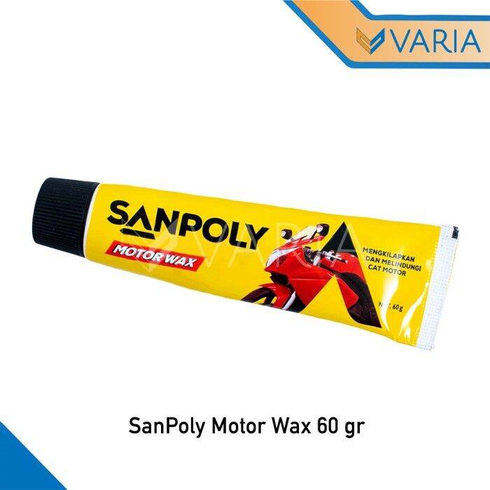 Sanpoly Motor Wax 60 gr Pengkilap Cat Body Motor San Poly | Lazada Indonesia
