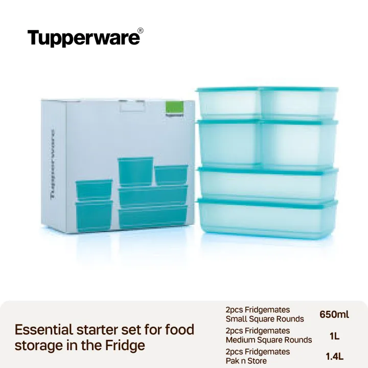 Tupperware Fridge Buddy Set (Green/Transparent) - Food Storage Fridge ...