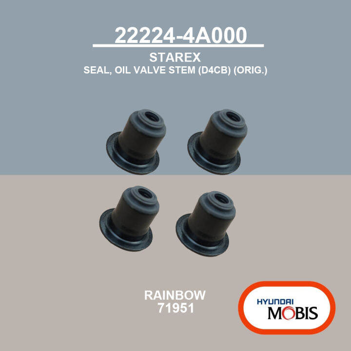 222244A000 Seal Oil Valve Stem for HYUNDAI Starex (D4CB) [Mobis ...
