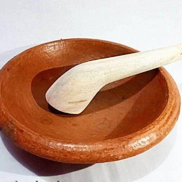 1 Set Cobek Tanah Liat Coet Tanah Liat Harga Set Ulekan Lumpang | Lazada Indonesia