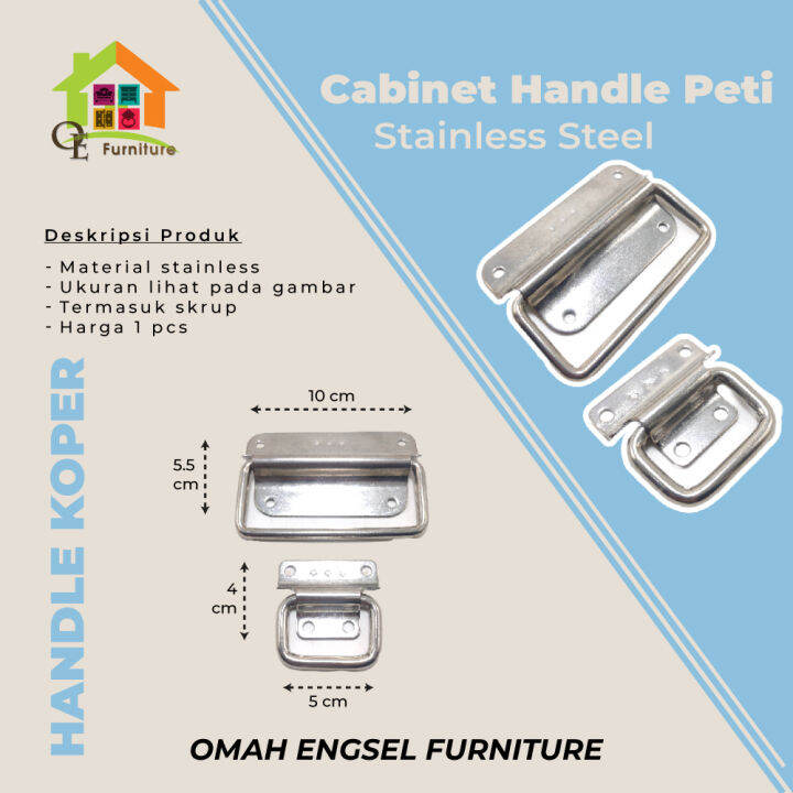 +Skrup Cabinet handle peti import Tarikan peti koper mini stainless by ...