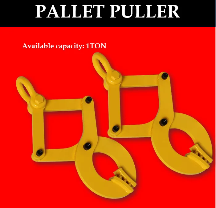 TOYU Red 1T 2T 3T Curved Heads Pallet Hook Puller Pallet Clamp Hoist ...